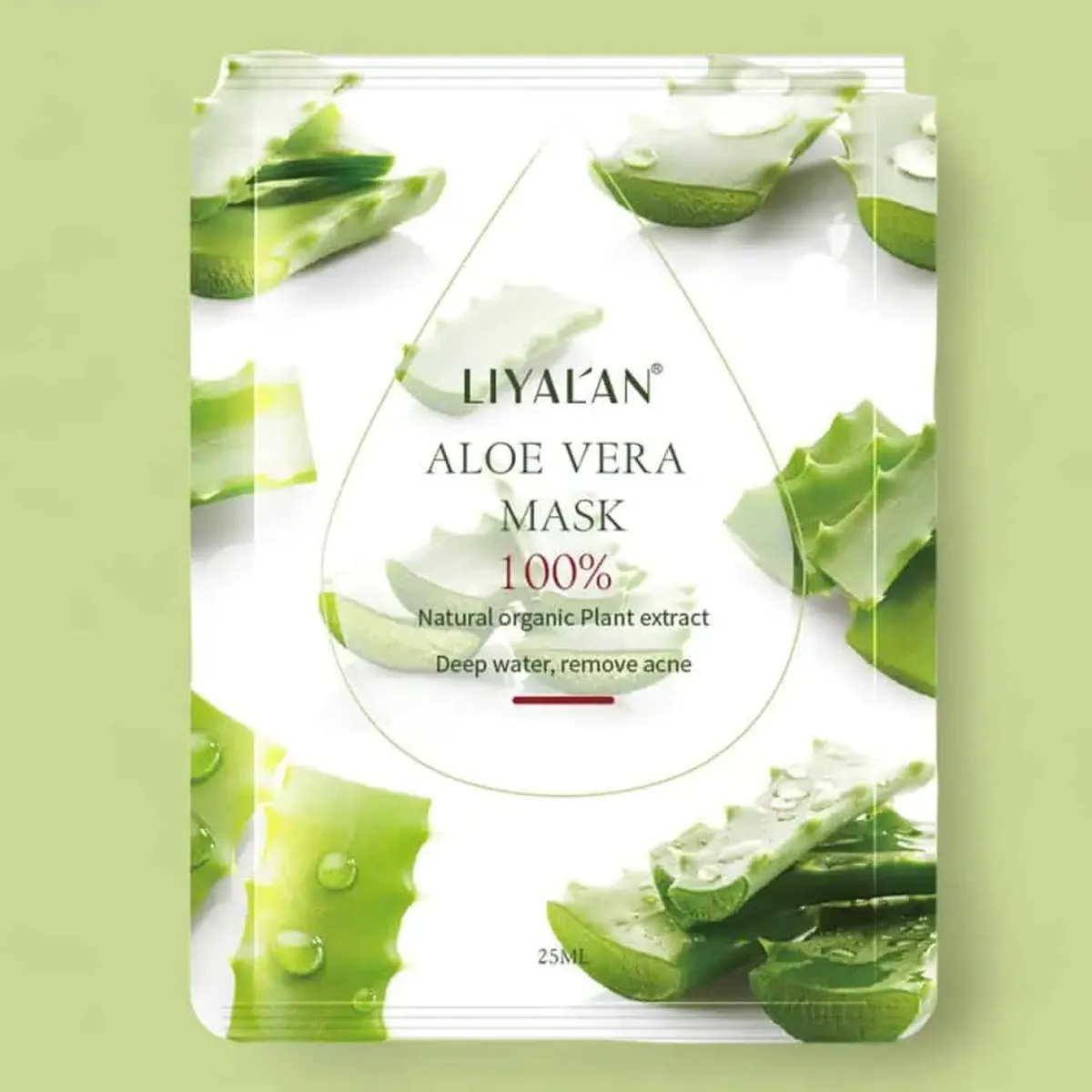Liyalán Aloe Vera Sheet Mask | Ansiktsmaske - NaturalBeauty.no